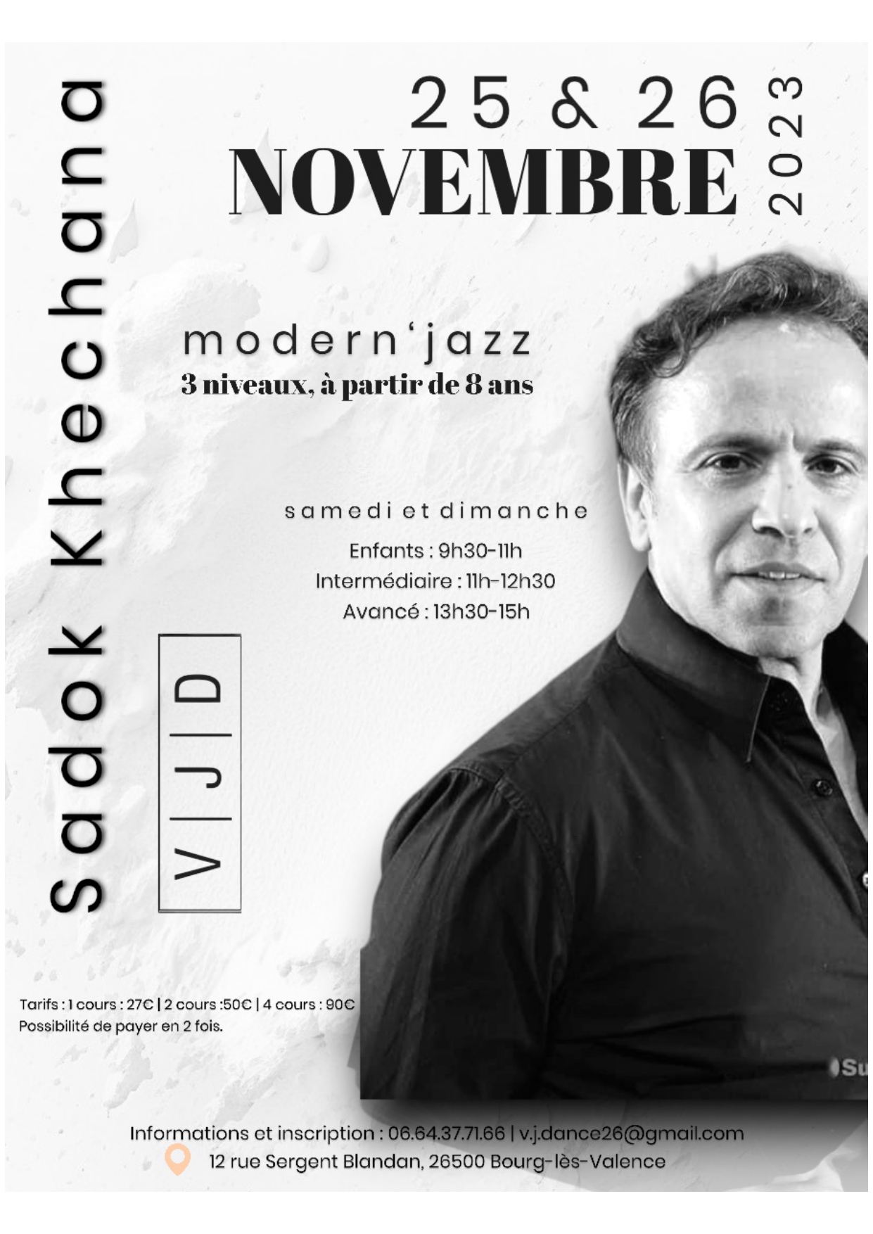 Stage de modern jazz à Valence - Vero Jazzy Dance